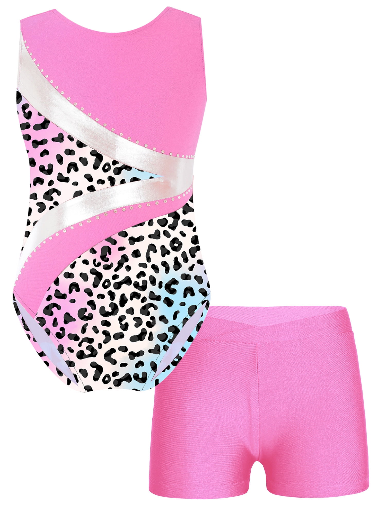 Doomiva Kids Girls Sleeveless Ballet Dance Unitard Gymnastics Leotard ...