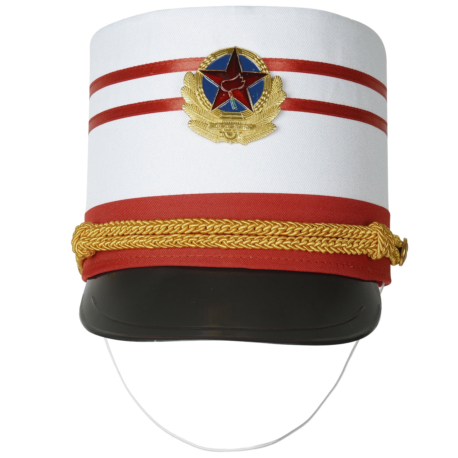 Doomiva Kids Majorette Hat Toy Soldier Hats Marching Band Hat Drummer ...
