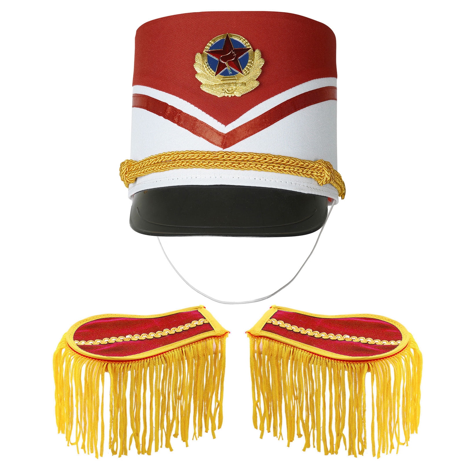 Doomiva Kids Marching Band Costume Set Major Hat with Epaulettes ...