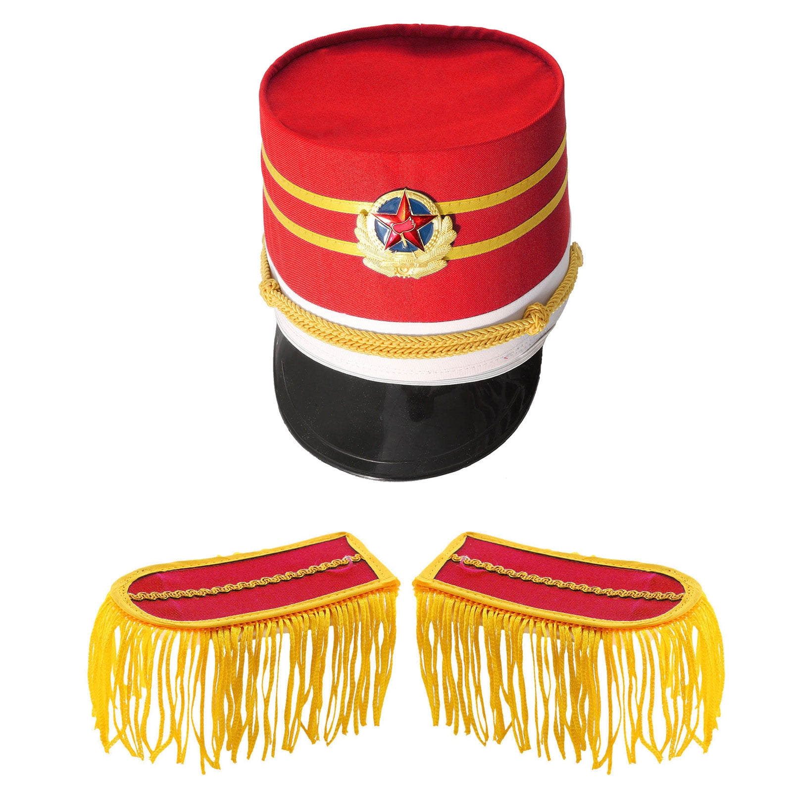 Doomiva Kids Marching Band Costume Set Major Hat with Epaulettes ...
