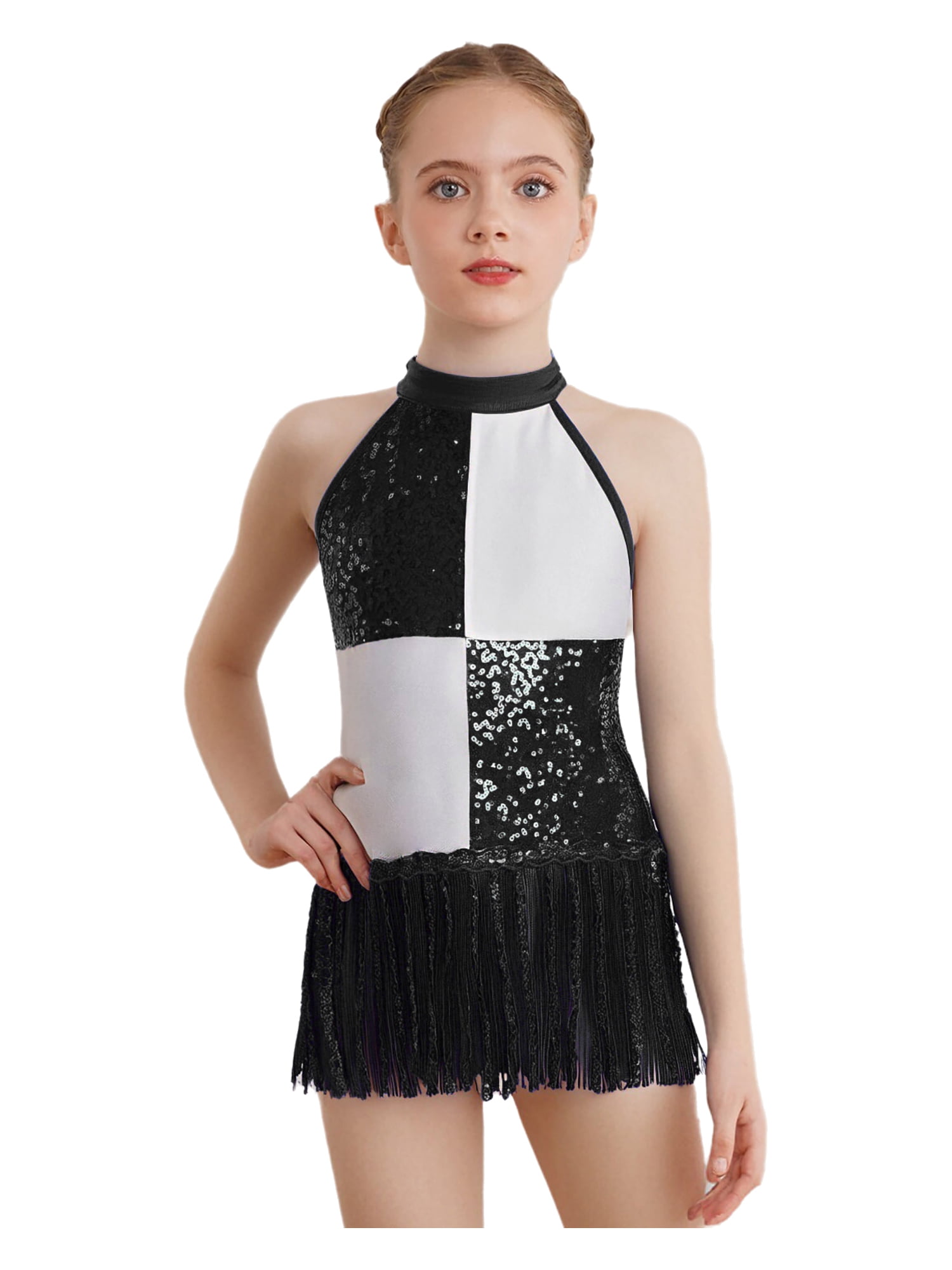 Doomiva Lyrical Dance Outfits for Girls Rumba Samba Jazz Latin Dance ...