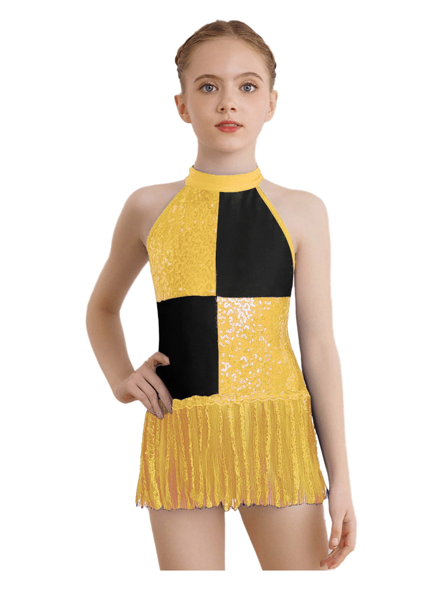 Doomiva Lyrical Dance Outfits for Girls Rumba Samba Jazz Latin Dance ...