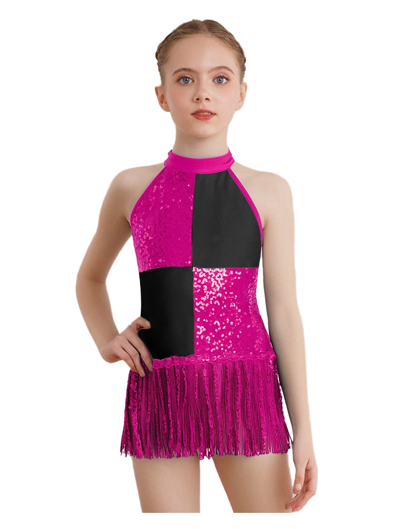 Doomiva Lyrical Dance Outfits for Girls Rumba Samba Jazz Latin Dance ...