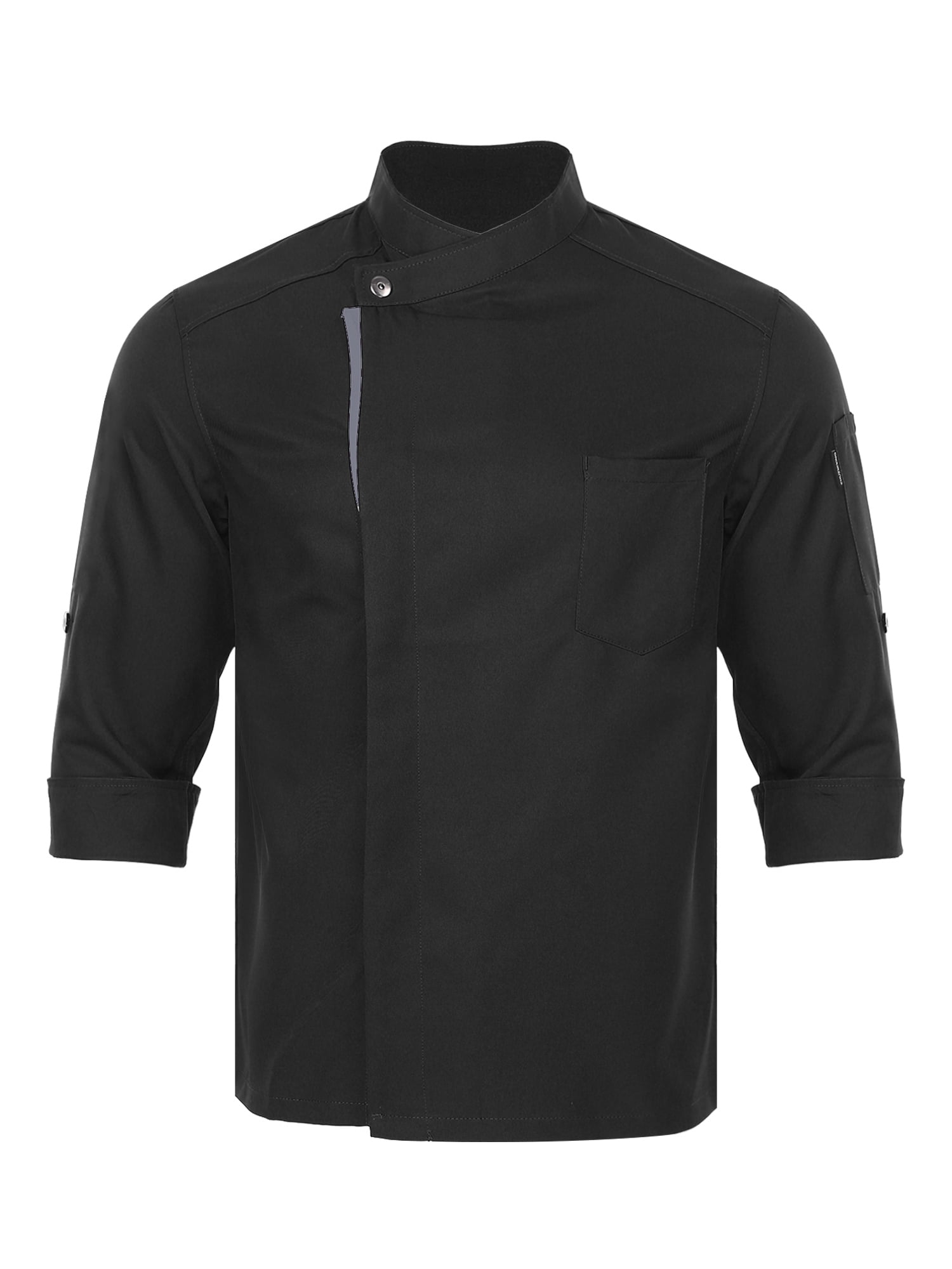 Doomiva Men's Long Sleeve Chef Jacket Chef Coat Work Uniform for ...