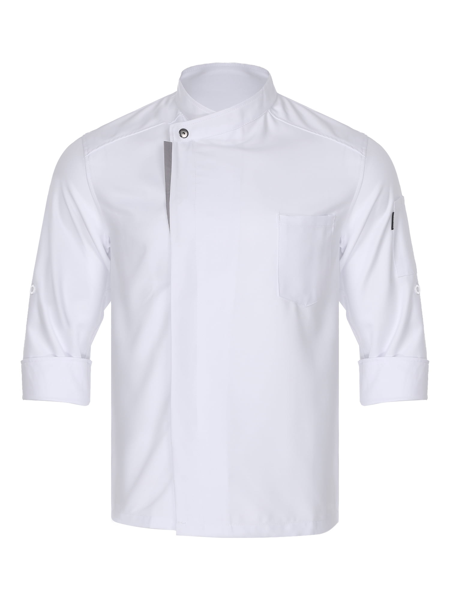 Doomiva Men's Long Sleeve Chef Jacket Chef Coat Work Uniform for ...