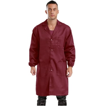 Red Kap Men's Lab Coat with Buton Closure - Walmart.com