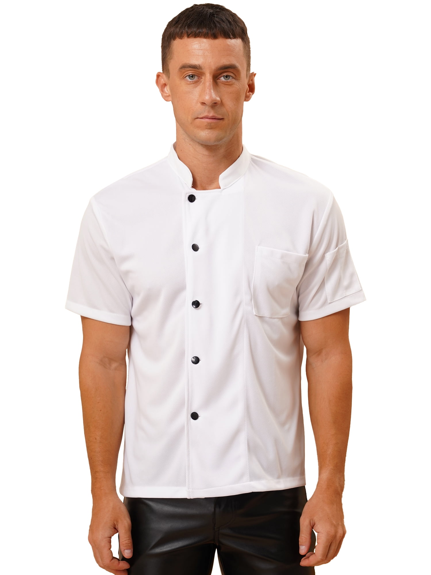 Doomiva Mens Womens Kitchen Work Uniform Chef Coat Cook Jacket ...