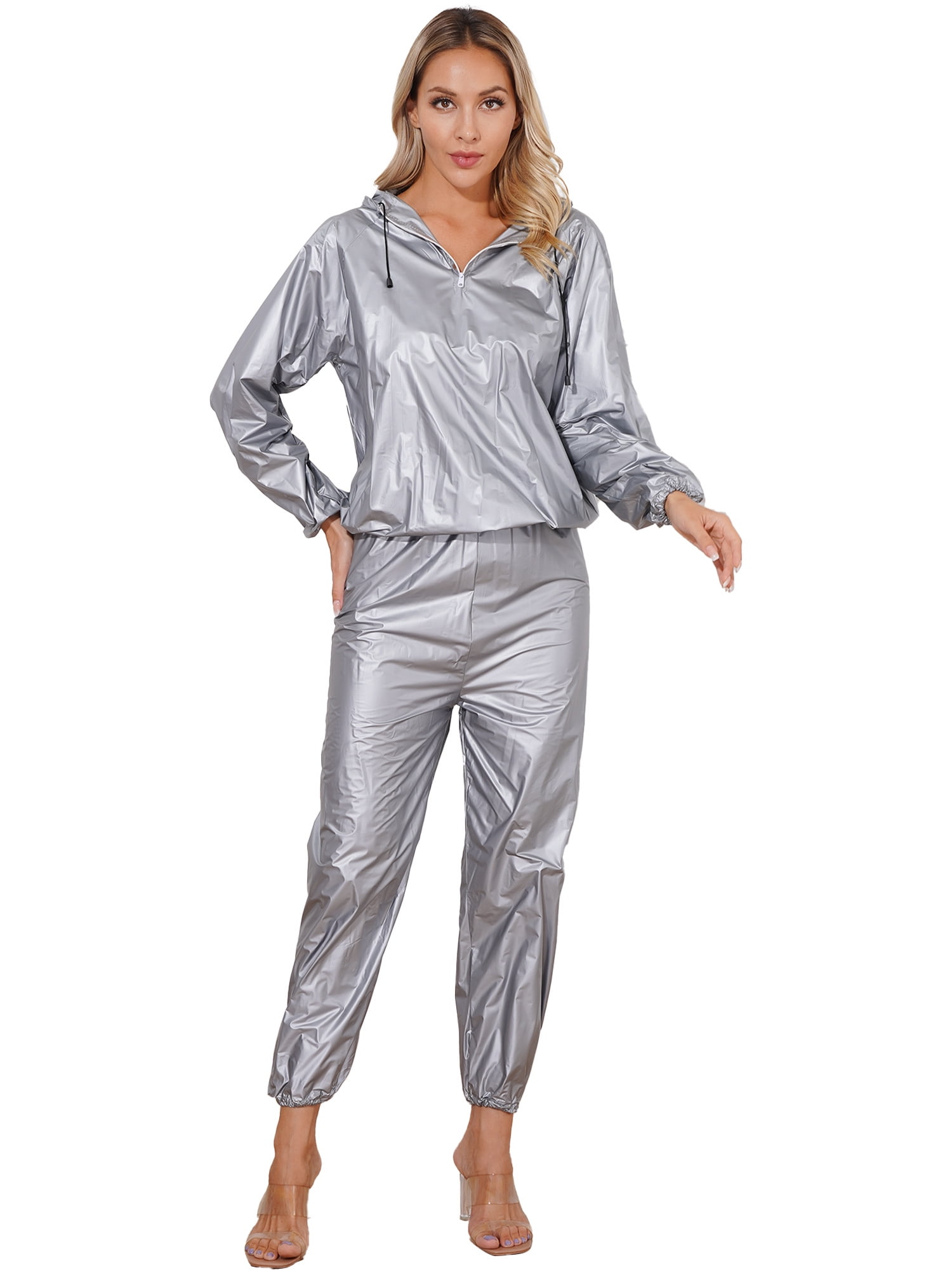 Doomiva Sweat Suit Heavy Duty Sauna Suit Fitness Exercise Gym Workout ...