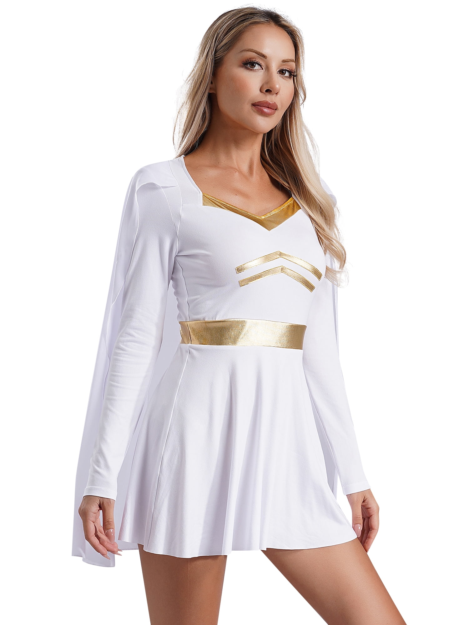 Doomiva Toga Dress for Women Halloween Greek Princess Costume Long ...