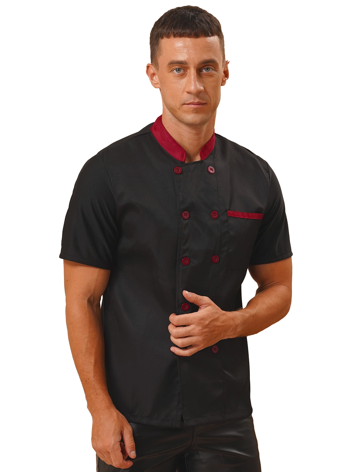 Doomiva Unisex Chef Coat Pressional Hotel Kitchen Chef Jacket Men Women ...