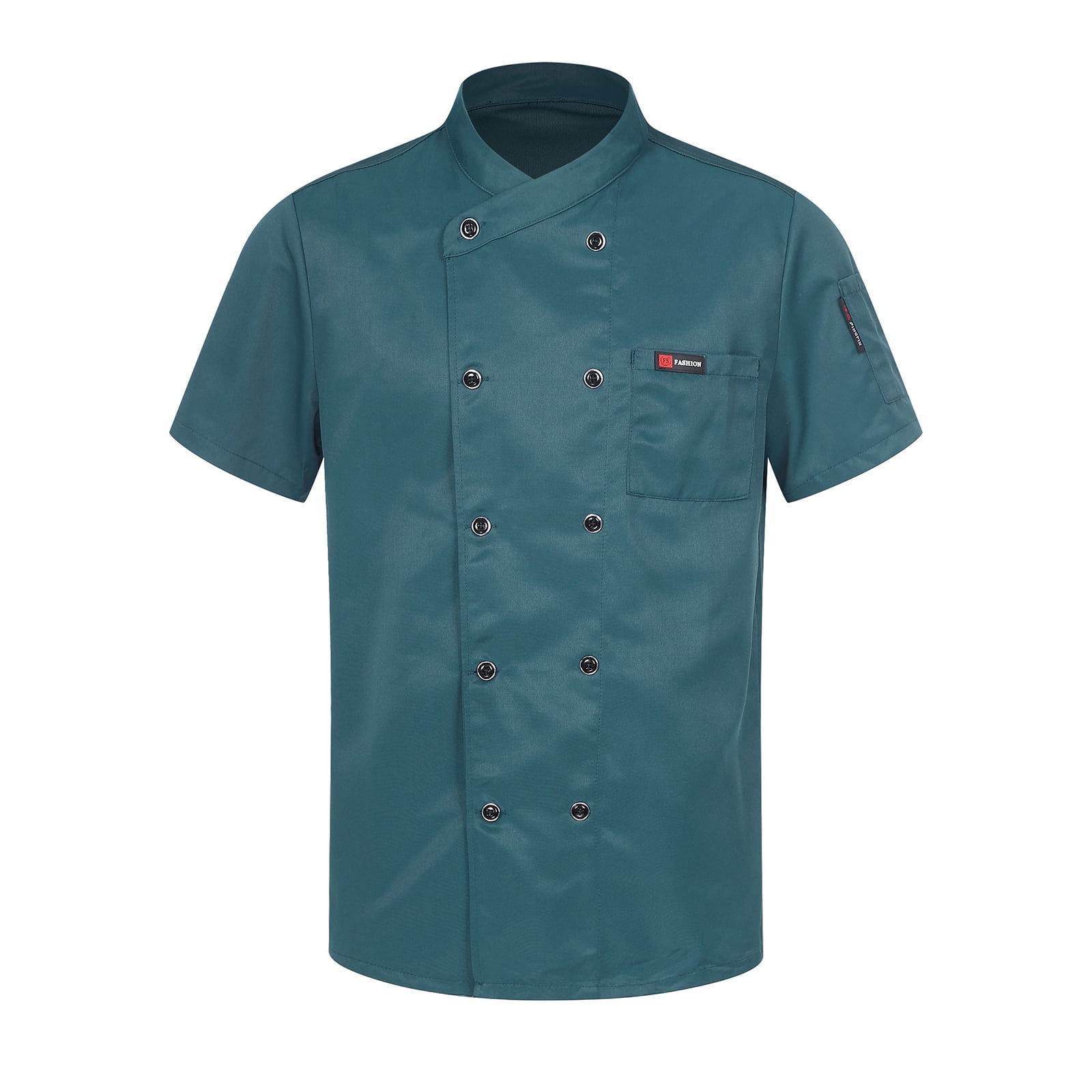 Doomiva Unisex Men Woman Chefs Jacket Double Breasted Cooking Coat ...