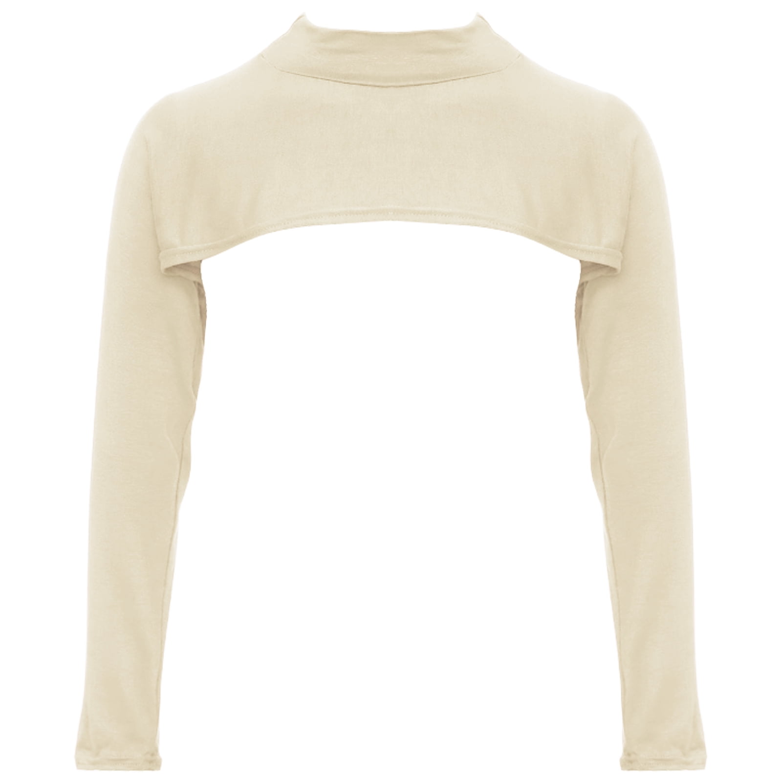 Doomiva Women Sweatshirt Crop Top Long Sleeve Bolero Open Front Workout ...