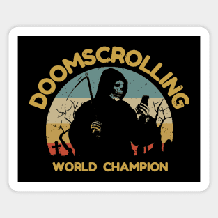 Doomscrolling World Champion Sticker Phone Decal Water Bottle Stickers ...