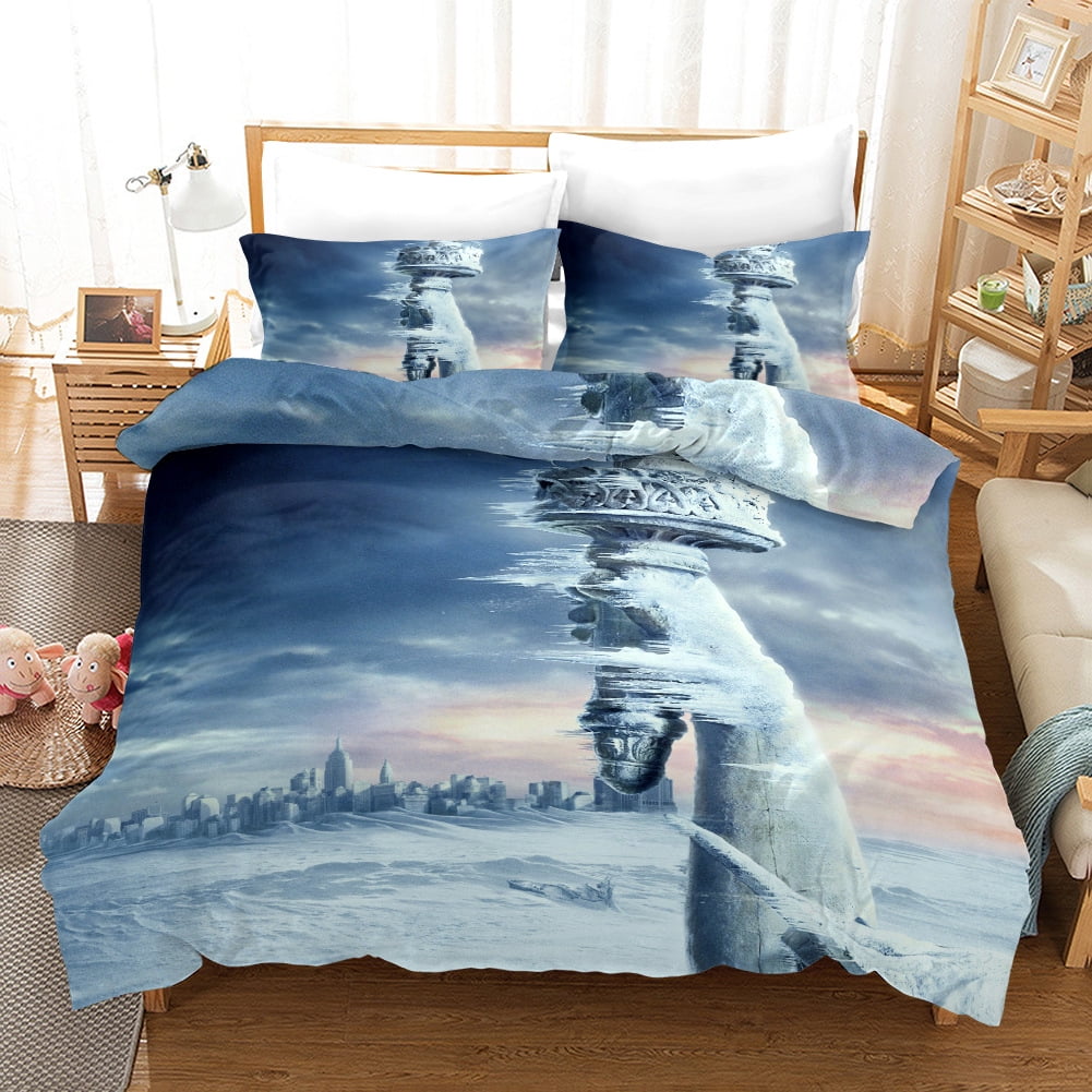 Doomsday Duvet Cover Statue of Liberty Eiffel Tower Bedding Set ...