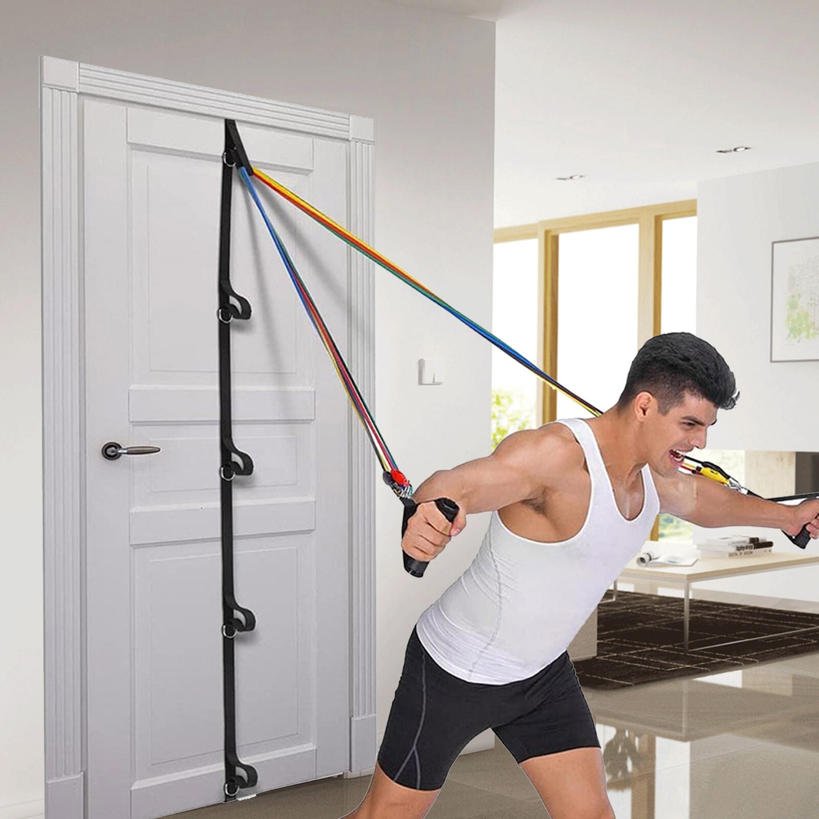 Door Anchor Strap for Resistance Bands Exercises Multi Point Anchor Gym ...