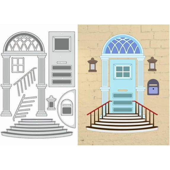 Door Arch Cutting Dies Door Window Stair Scrapbook Cards Cutting Dies ...
