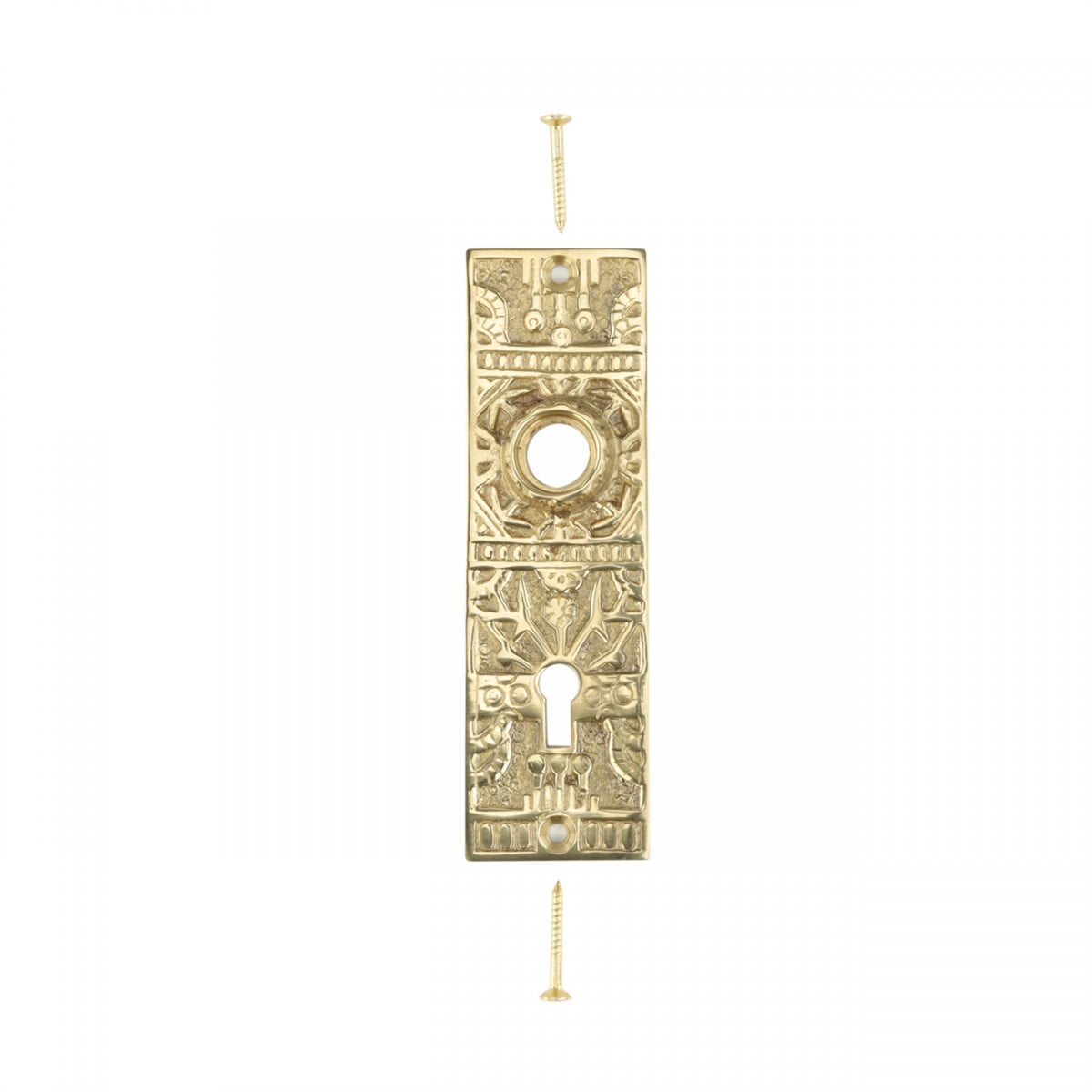 Door Back Plate Solid Brass Queen Anne 5 1/4" H | Renovator's Supply ...