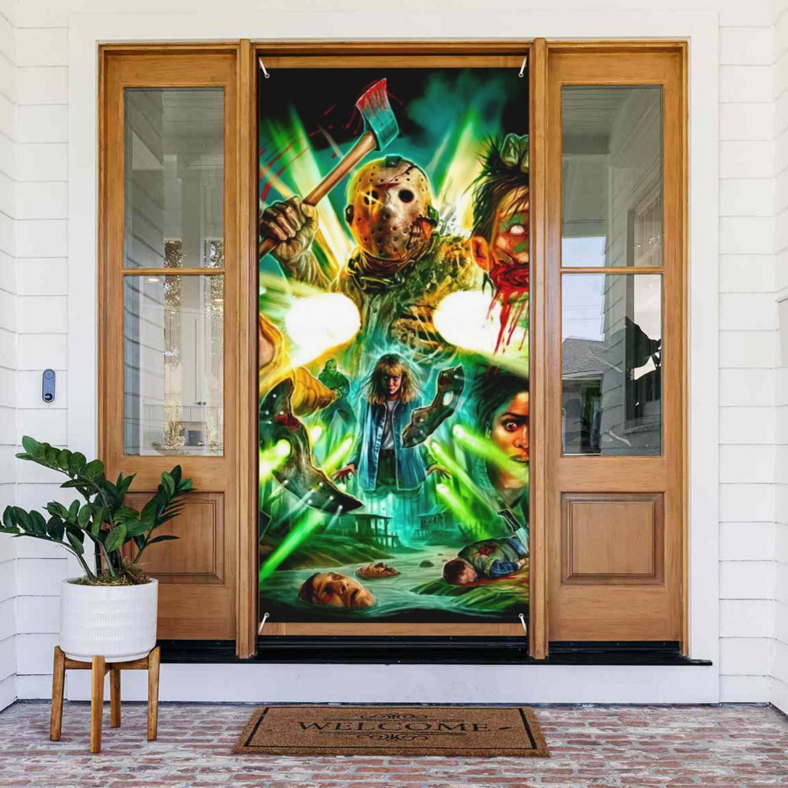Door Banner Decorations Jason Voorhees Friday the 13th Porch Sign ...