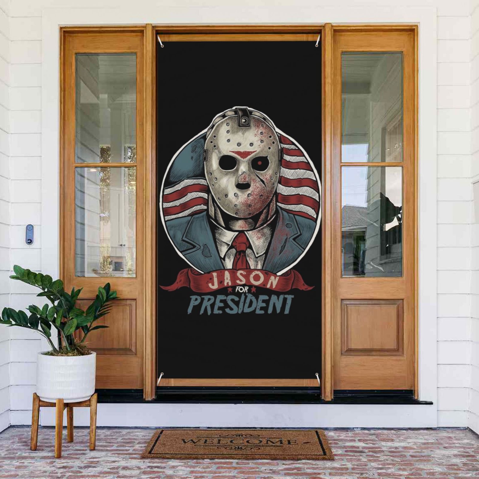 Door Banner Decorations Jason Voorhees Friday the 13th Porch Sign ...