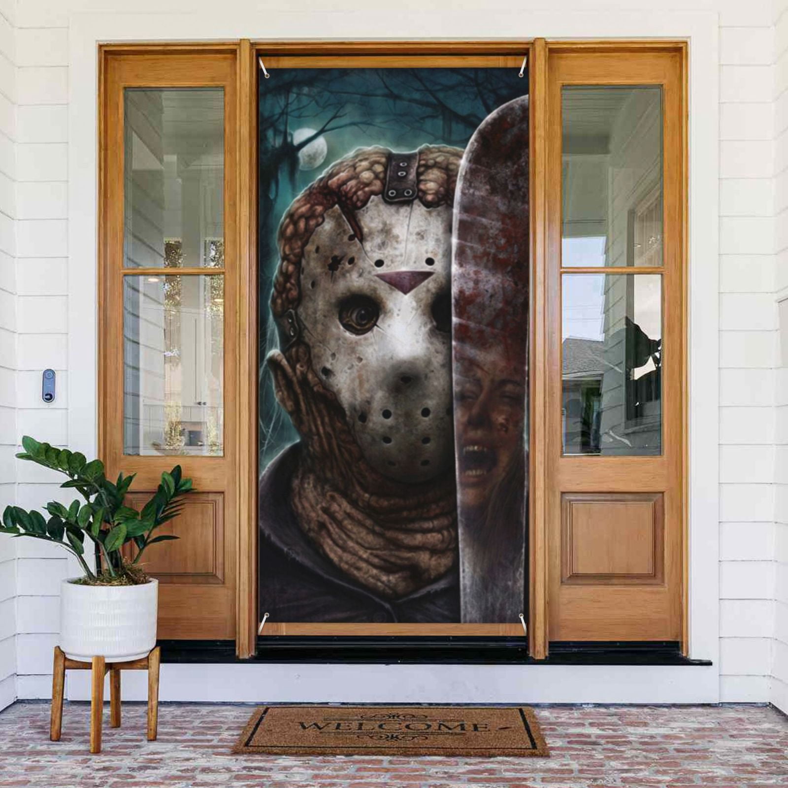 Door Banner Decorations Jason Voorhees Friday the 13th Porch Sign ...