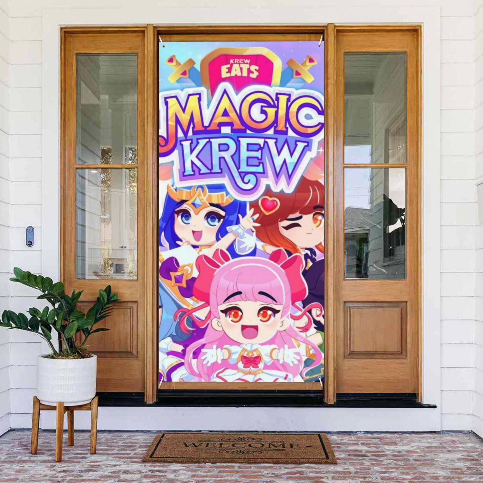 Door Banner Decorations The Krew Porch Sign Banner Indoor Outdoor Wall ...