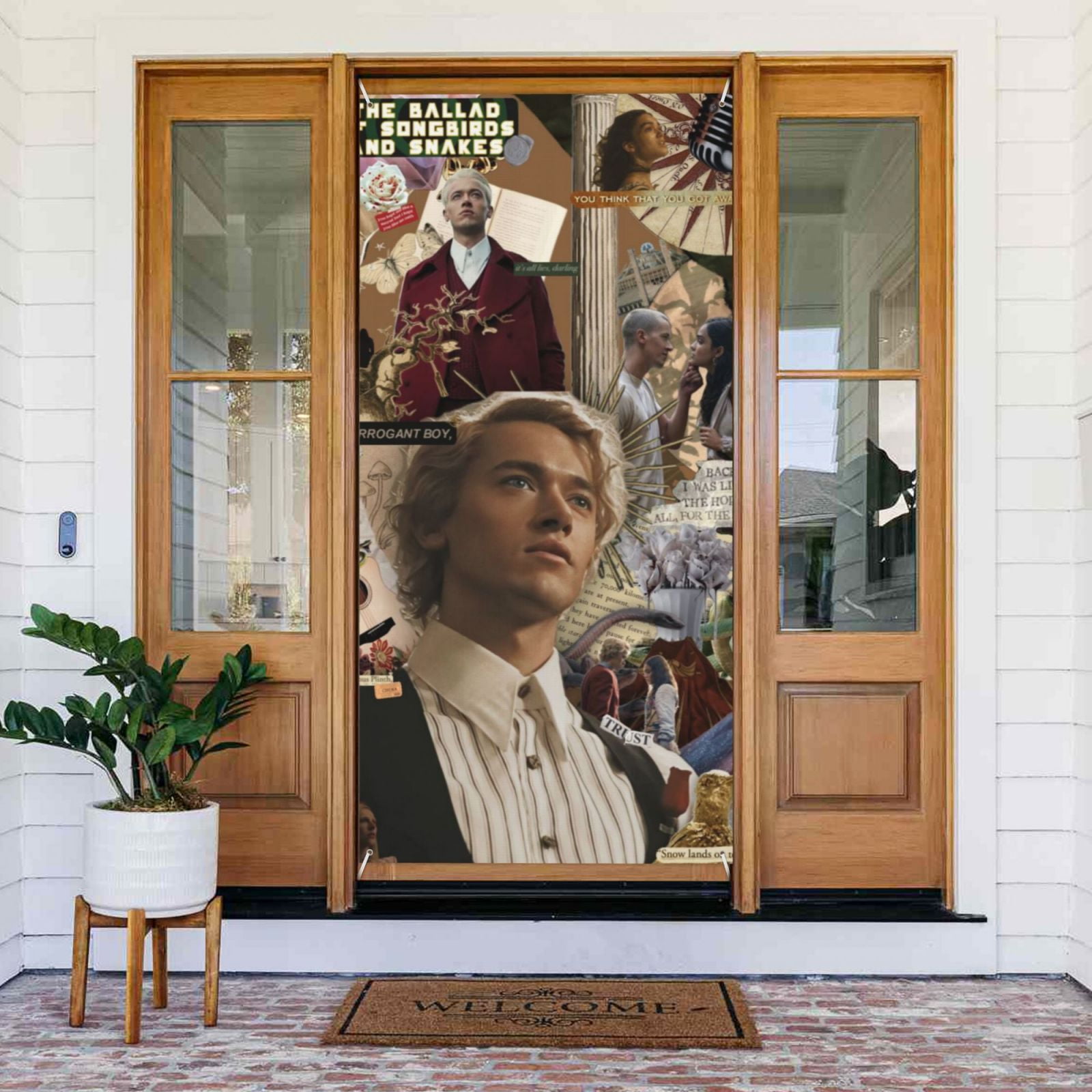 Door Banner Decorations Tom Blyth Coriolanus Snow Porch Sign Banner ...