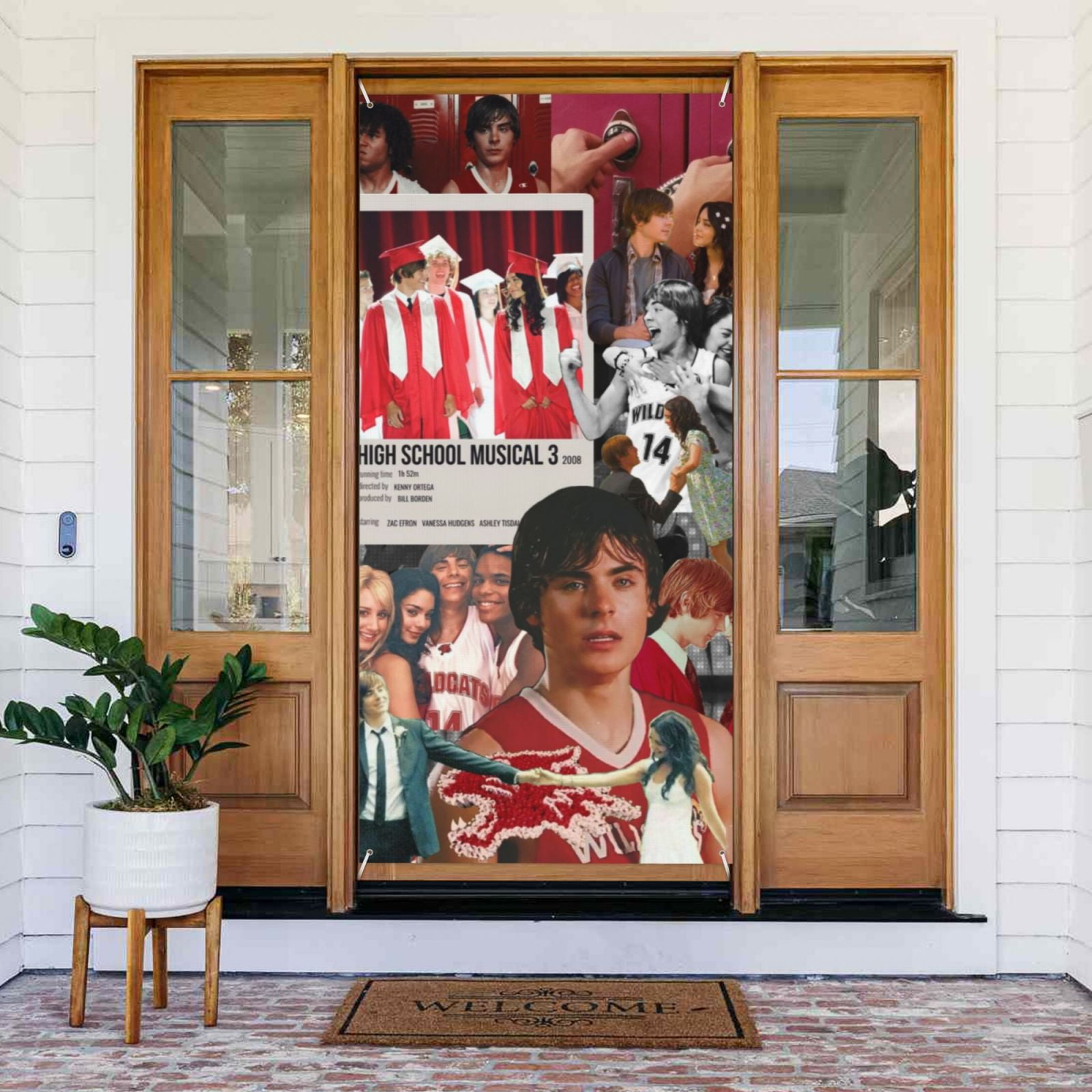 Door Banner Decorations Zac Efron Porch Sign Banner Indoor Outdoor Wall ...