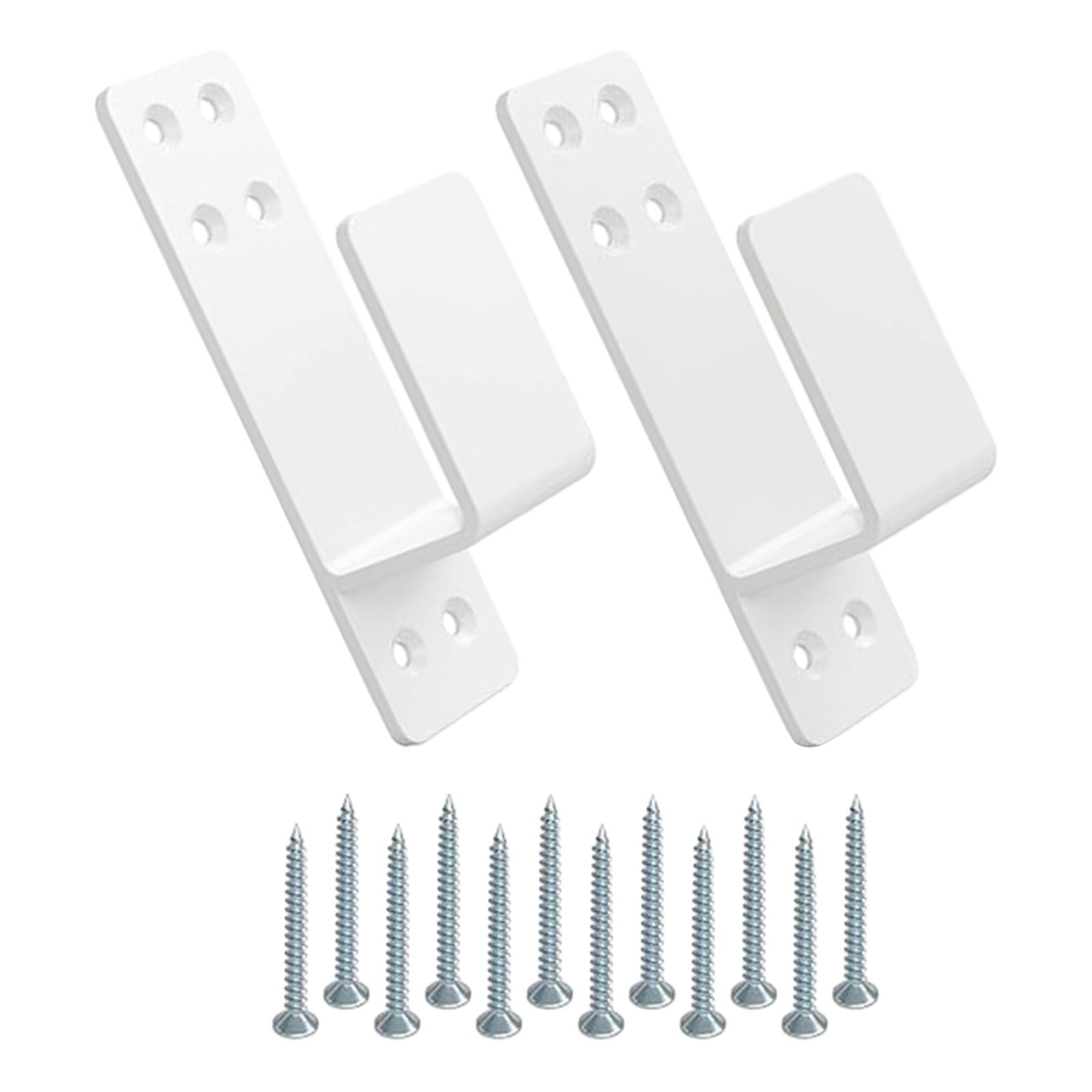 Door Barrier Brackets Door Bar Holder Brackets with Screws Metal ...