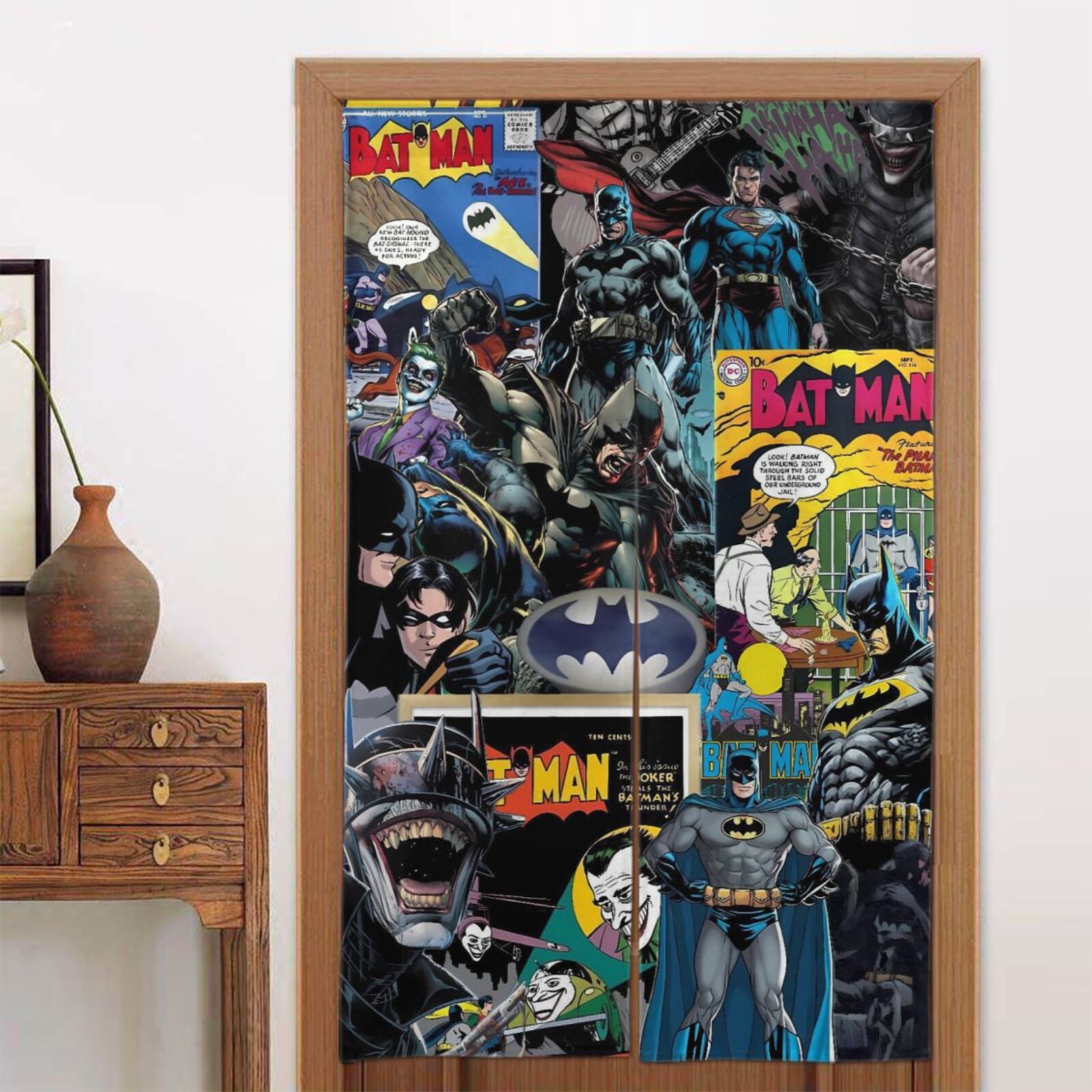 Door Blackout Doorways Curtain Batman Window Curtains Indoor Partition ...