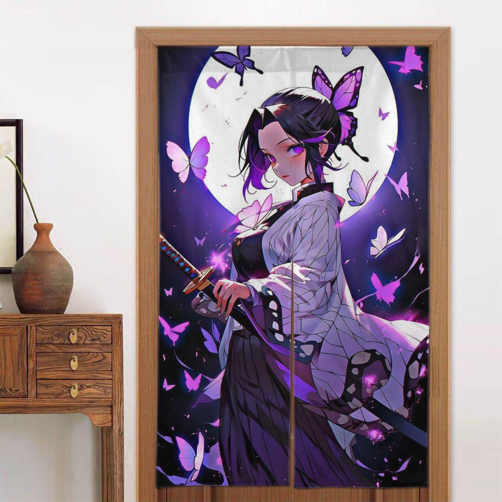 Door Blackout Doorways Curtain Demon Slayer Kochou Shinobu Window ...