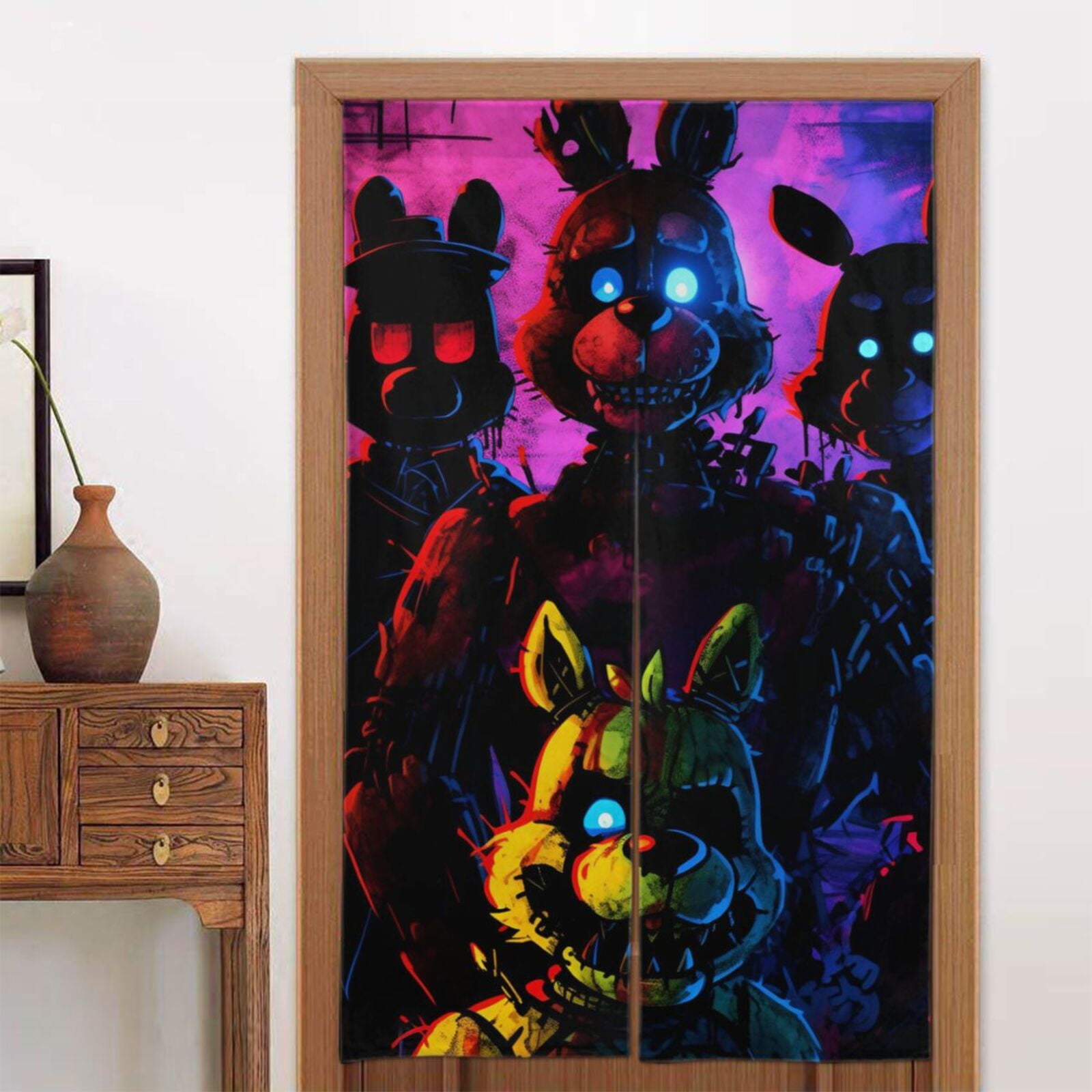 Door Blackout Doorways Curtain Five Nights At Freddy's FNAF Window ...