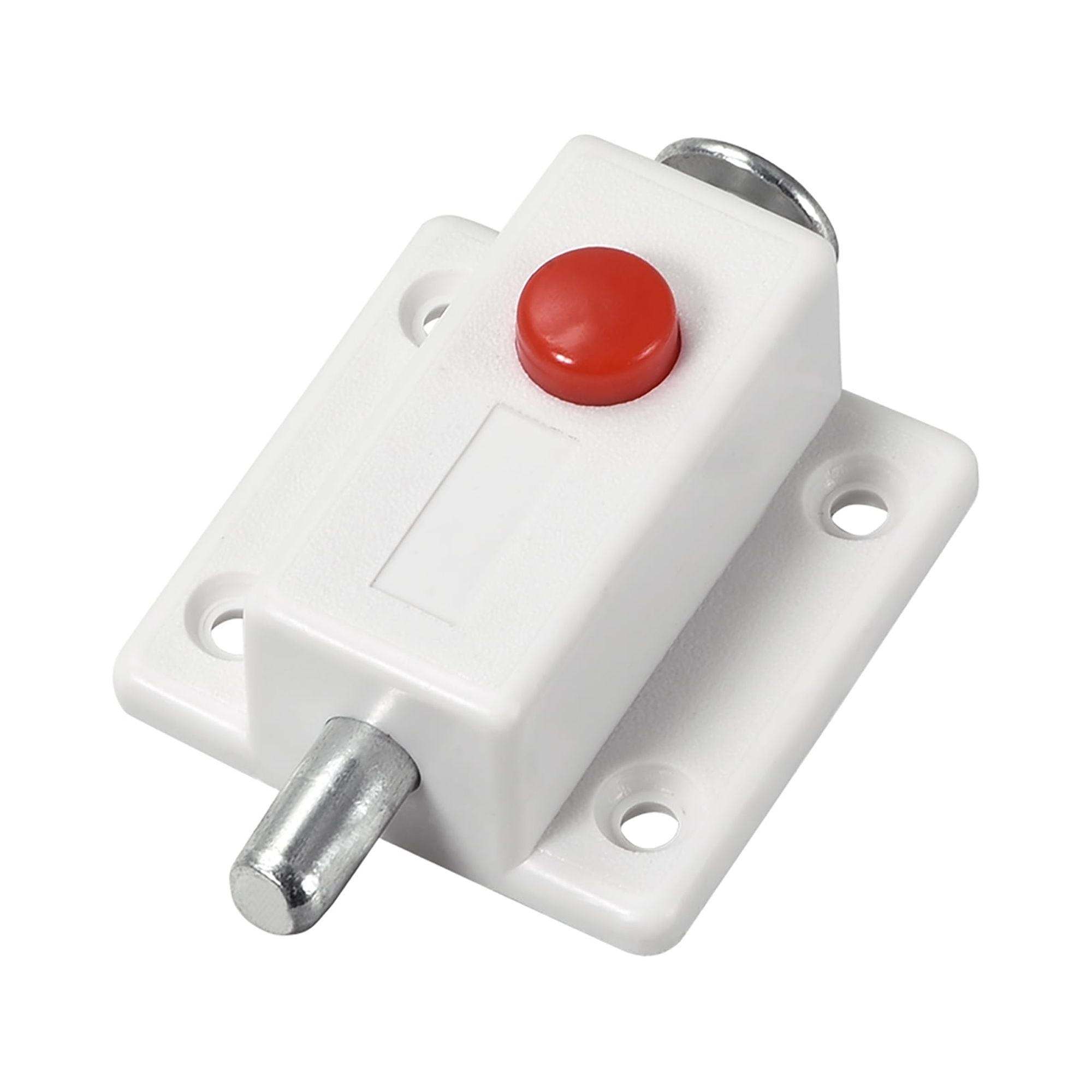 Door Bolt Lock, 2" Plastic Sliding Barrel Keyless Latch with Switch ...