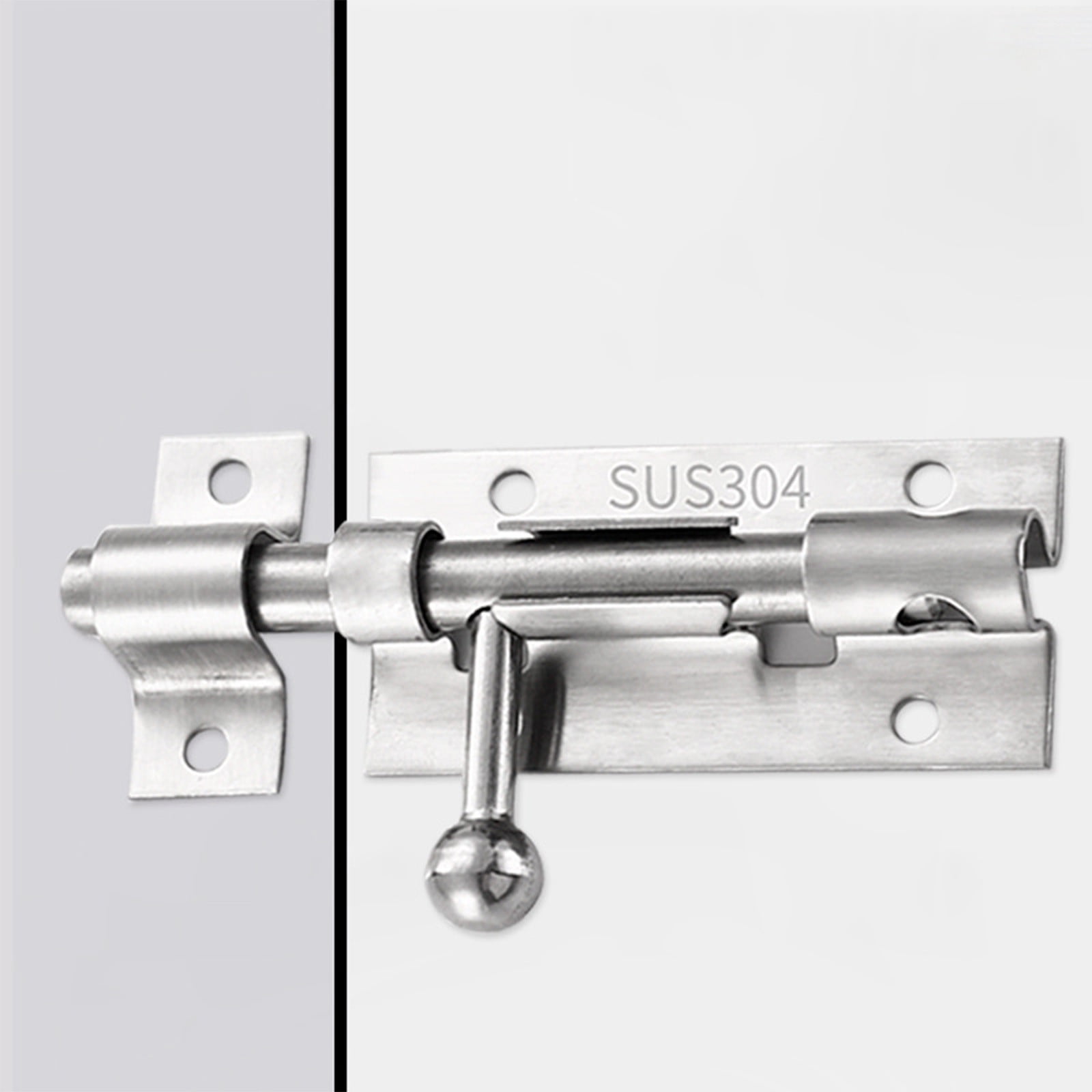 Door Bolt Lock 304 Stainless Steel Barrel Door Slide Lock with Screws ...