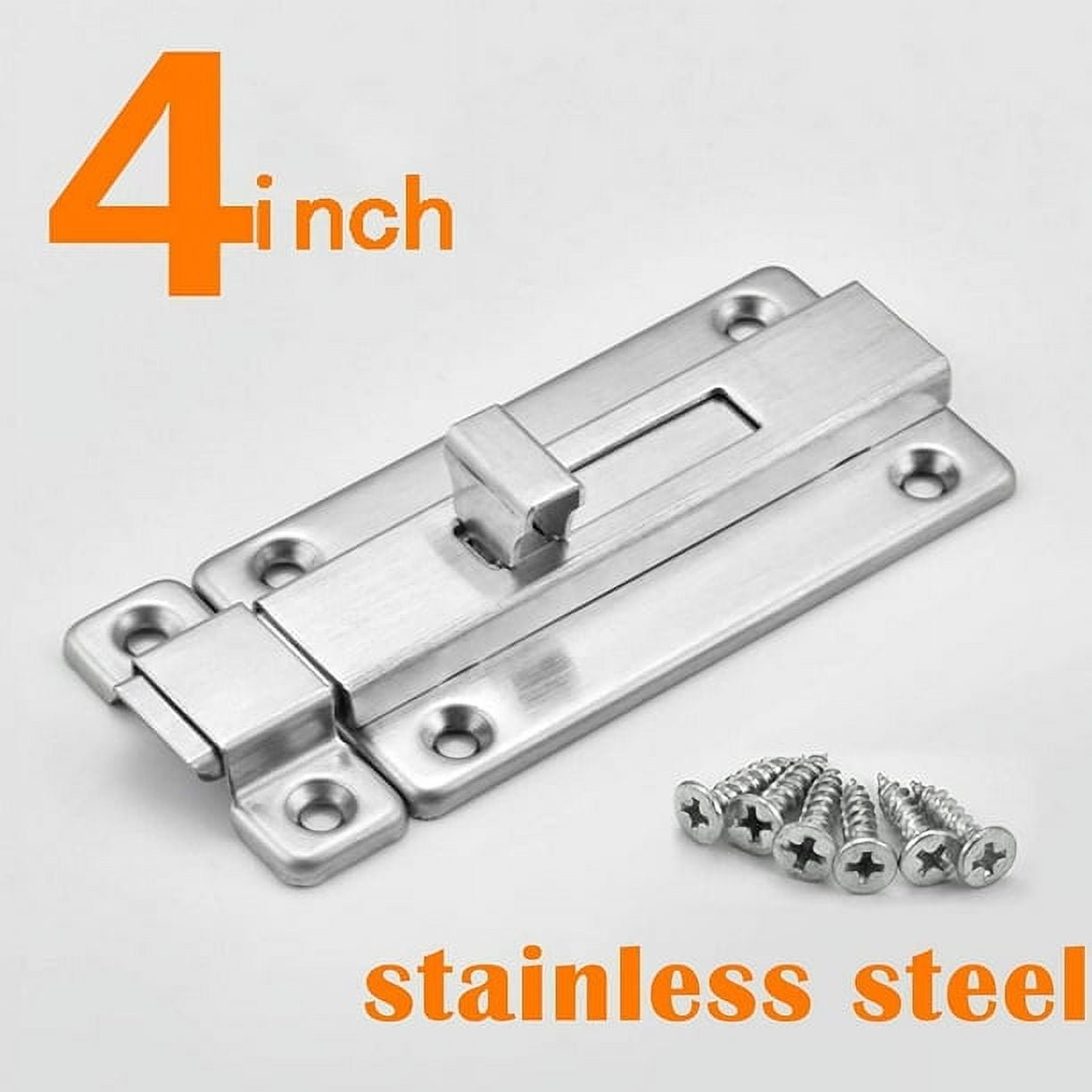 Door Bolts,1~2 Pieces Stainless Steel Latch Sliding Door Lock, Surface ...