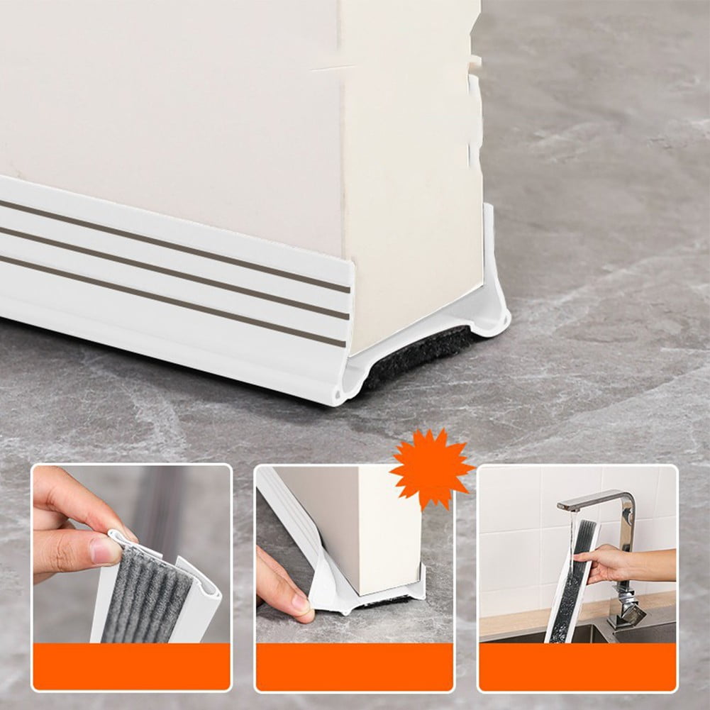 Door Bottom Protector Door Stopper Easy Installation Energy Saving Felt ...