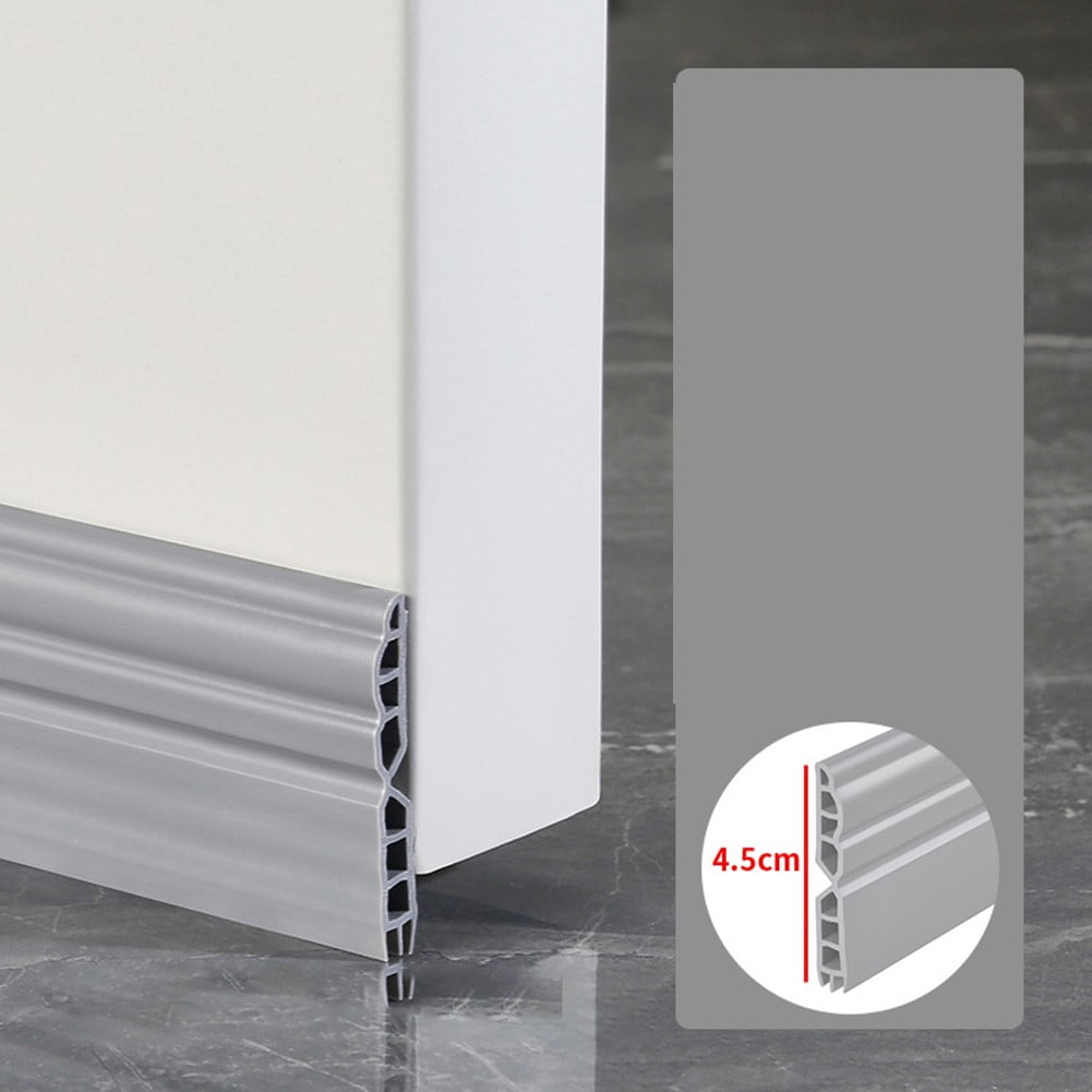 Door Bottom Seal Strip 100cm TPE Weatherstripping Soundproof Draft ...