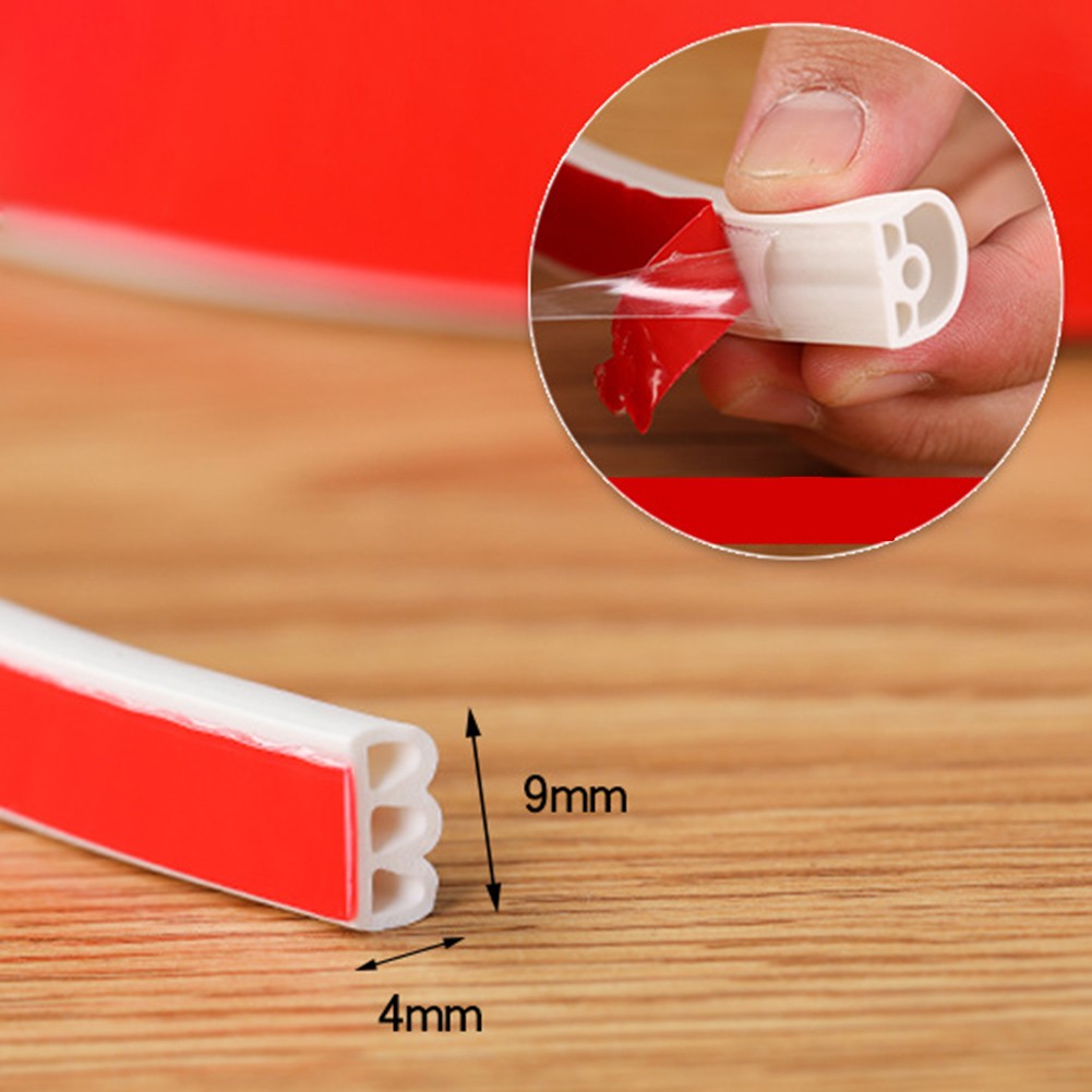 Door Bottom Self Adhesive Weather Stripping Silicone Rubber Seal Sweep ...