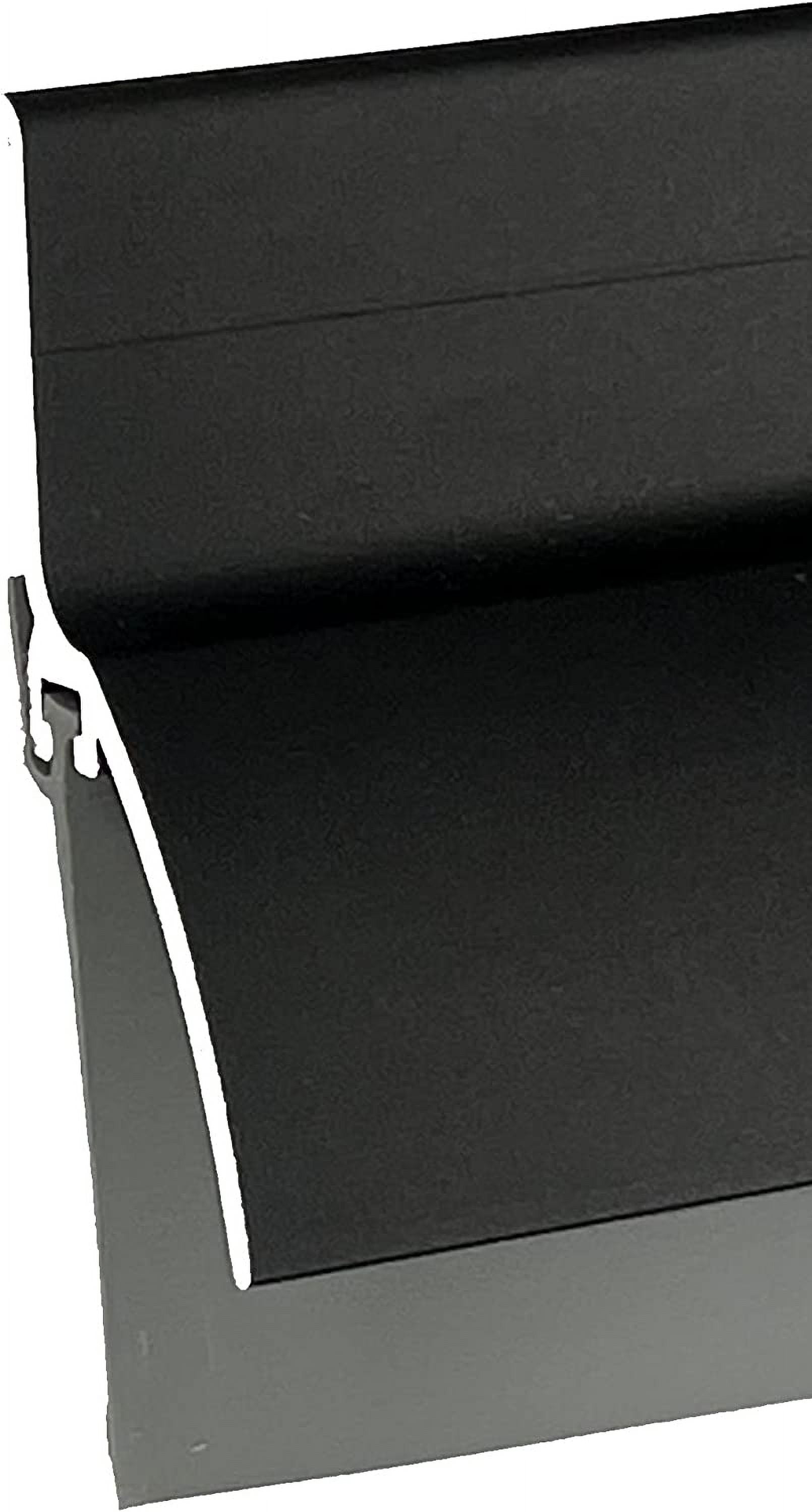 Door Bottom Sweep with Rain Drip 48 ,Black Anodized Aluminum with Grey ...
