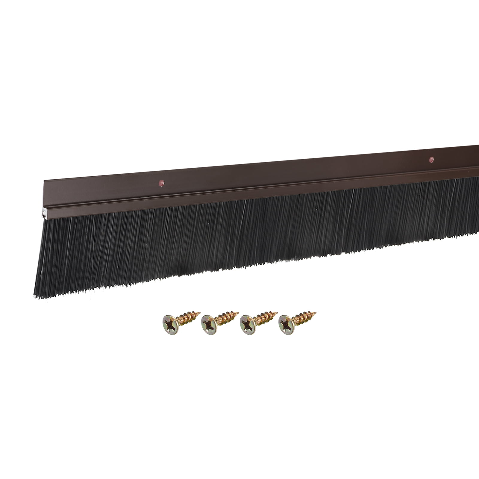 Door Brush Bottom Sweep H-Shape Aluminum Alloy Base with 2-inch PP ...