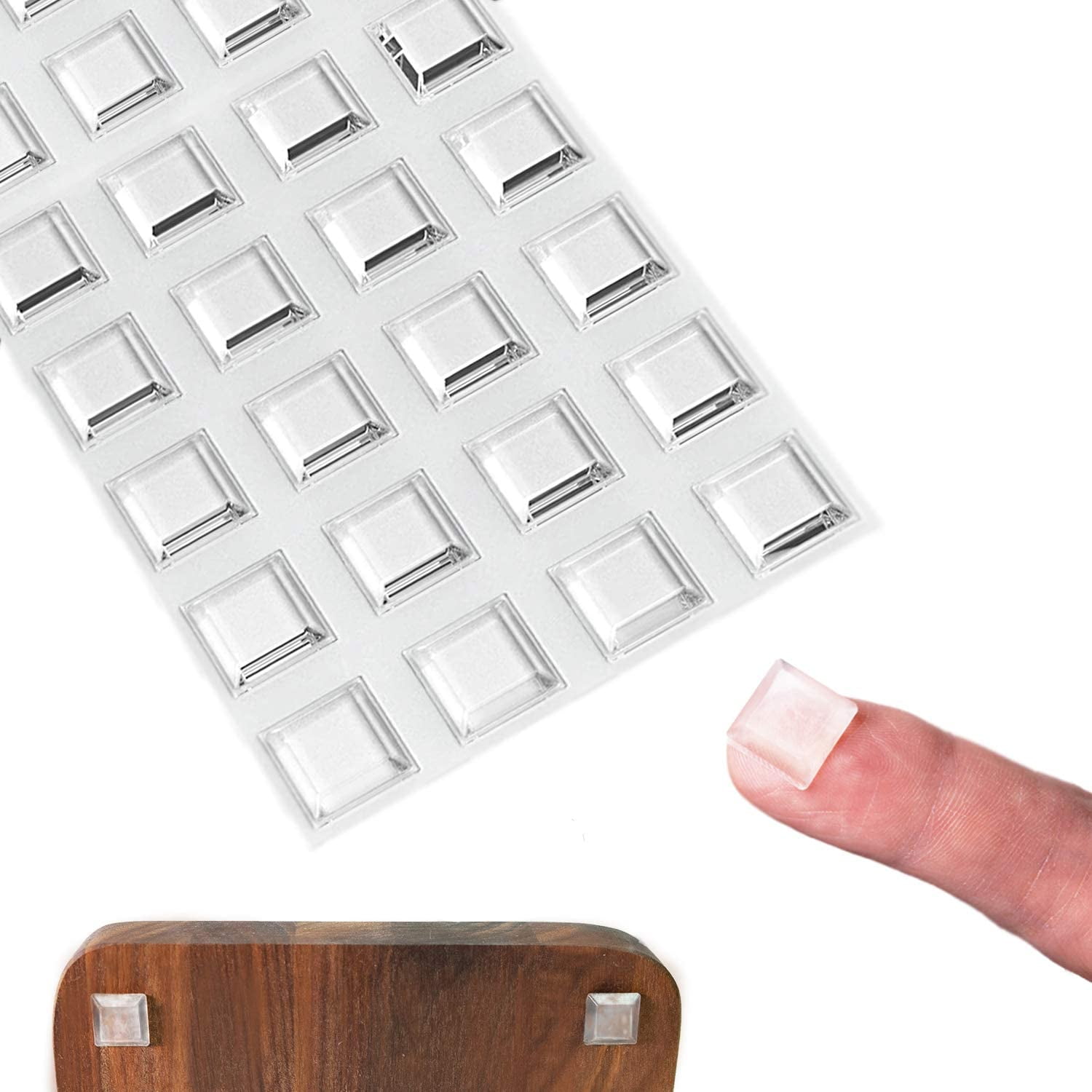 Door Bumper 100Pcs Clear Cabinet Door Bumpers Door Cushion Clear ...