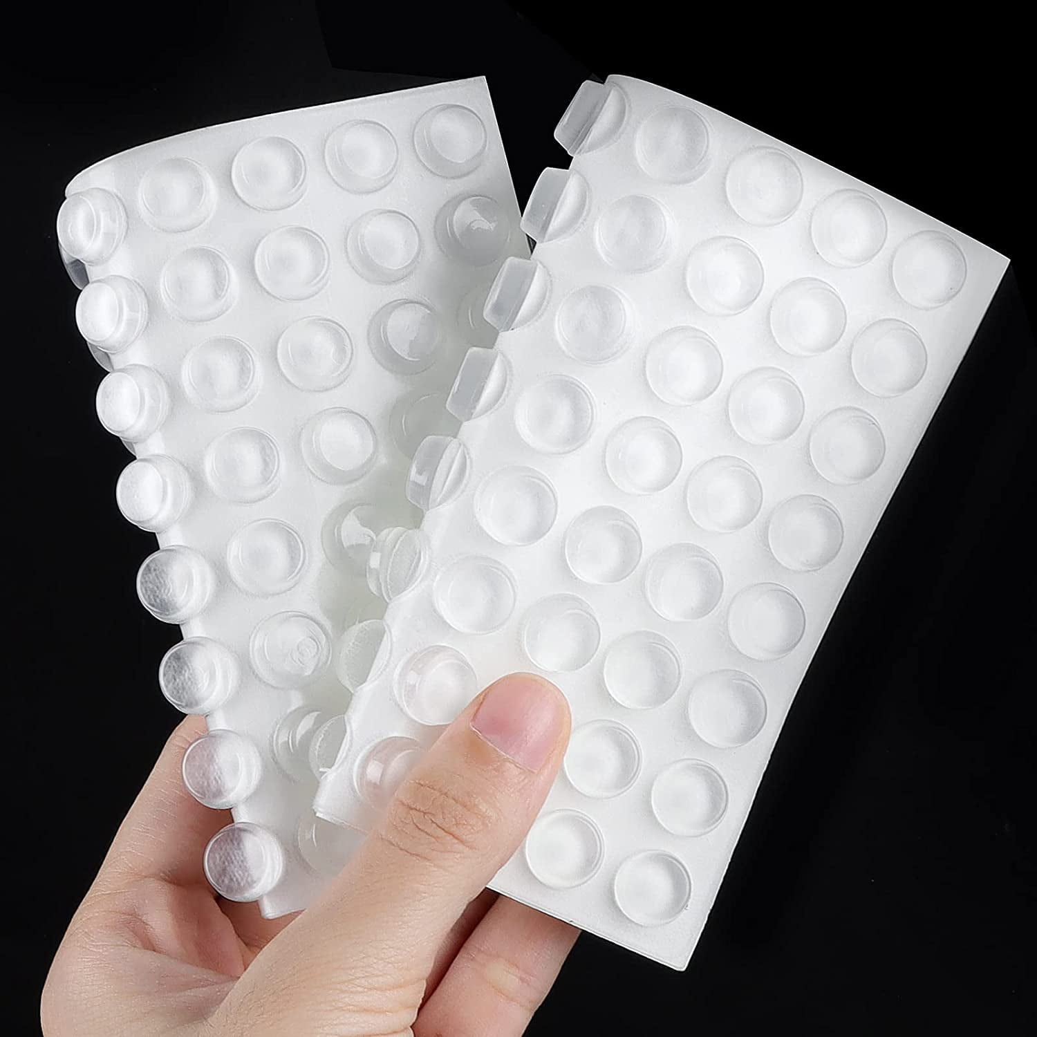 Door Bumpers Clear, Sheets of 128 - 3/16in Thick, 1/2in Diameter Door ...