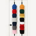 Over the Door Cap Rack Organizer 2 Pack Holds Up to 16 Baseball Hats ...