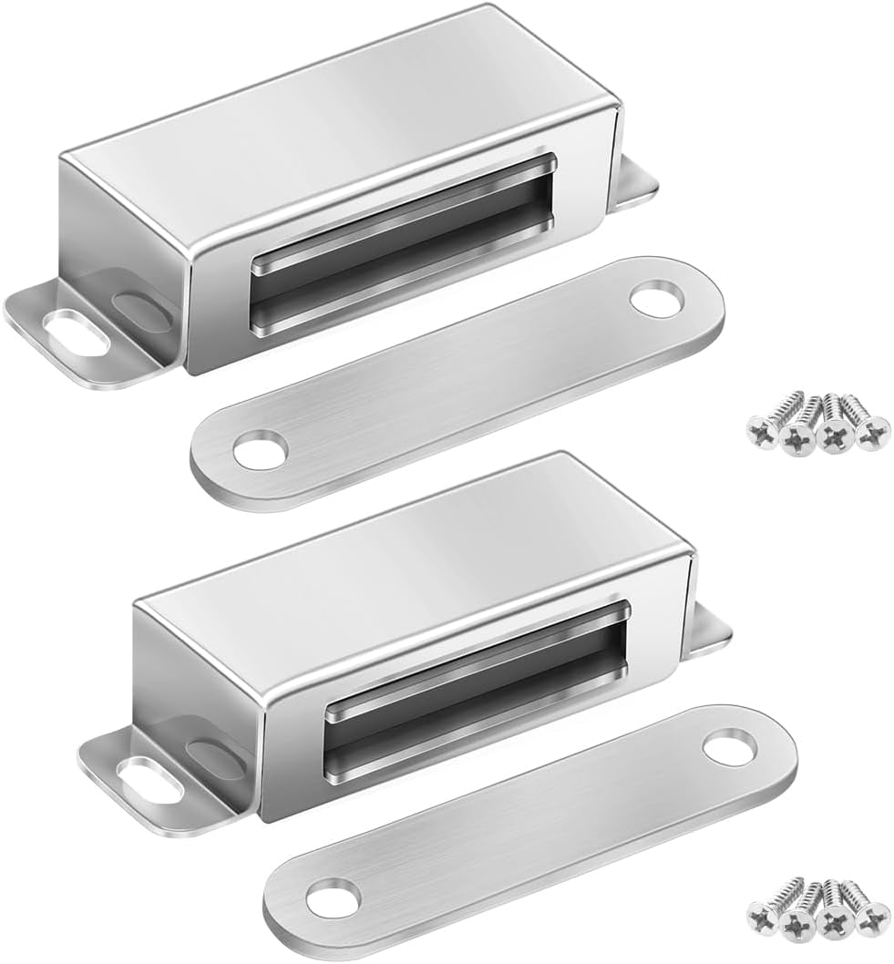Door Catch 20KG Pull Cabinet Latches Hardware Stainless Door Closer for ...
