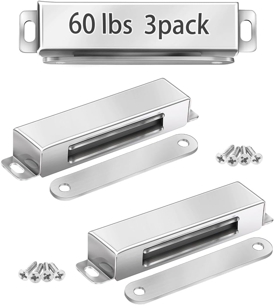 Door Catch 60lbs Pull Cabinet Latches Hardware Stainless Door Closer ...