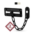 Door Chain Lock 7.79″ Chain Length - Black Steel Security Guard ...