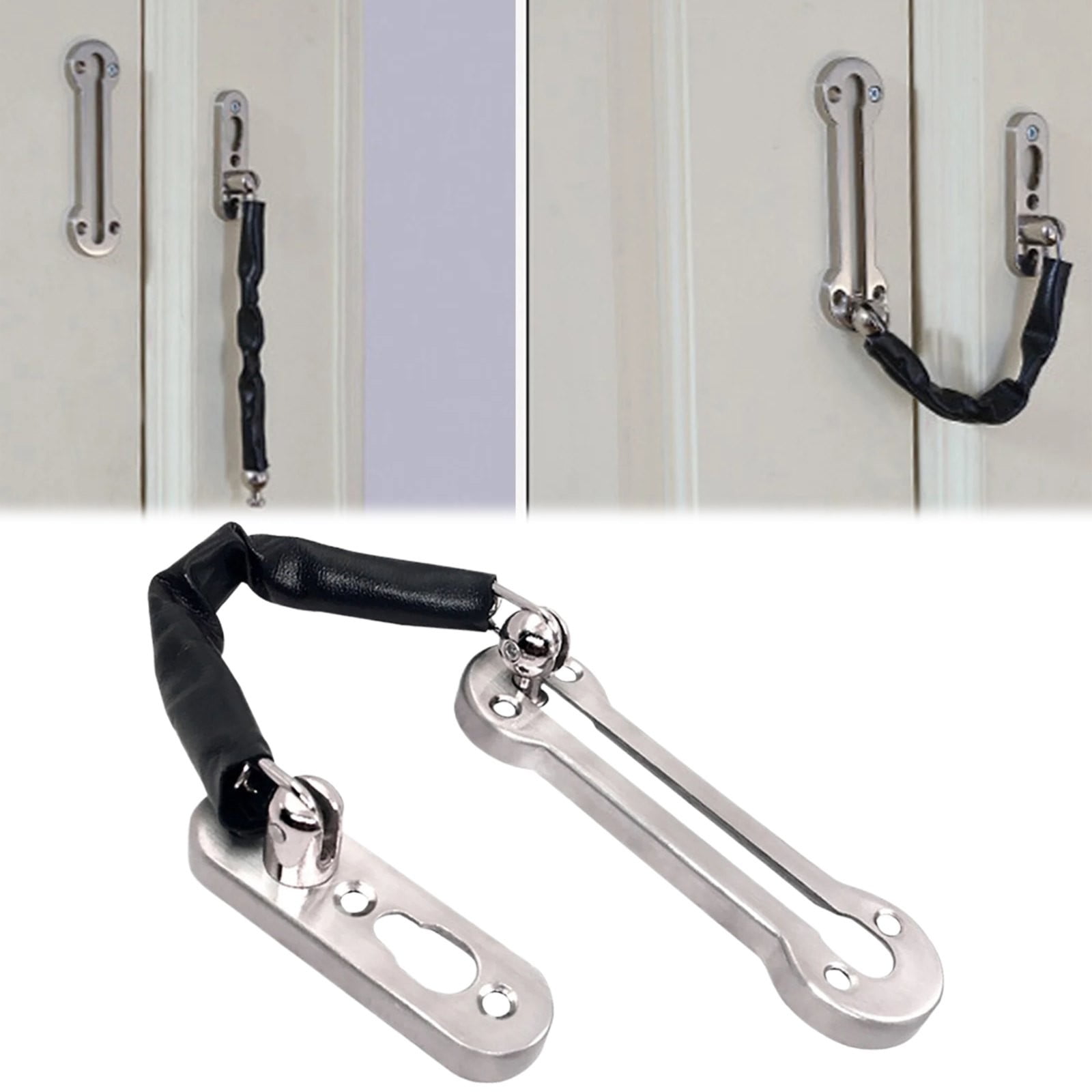 Door Chain Lock Heavy Duty Chain Door Lock As Secondary Door Chain ...