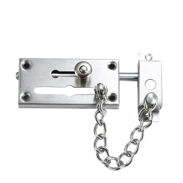 Door Chain Lock Stainless Steel Security Latch Chain Guard Anti Theft ...