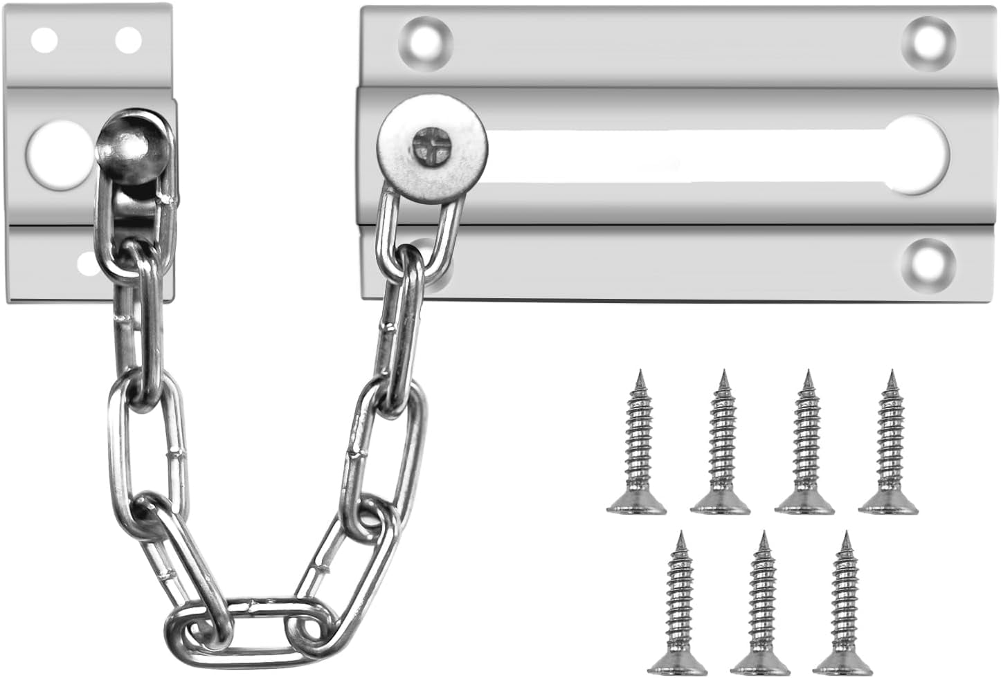 Door Chain Lock for Inside Door with Upgraded 7 Holes, Thickened Chain ...
