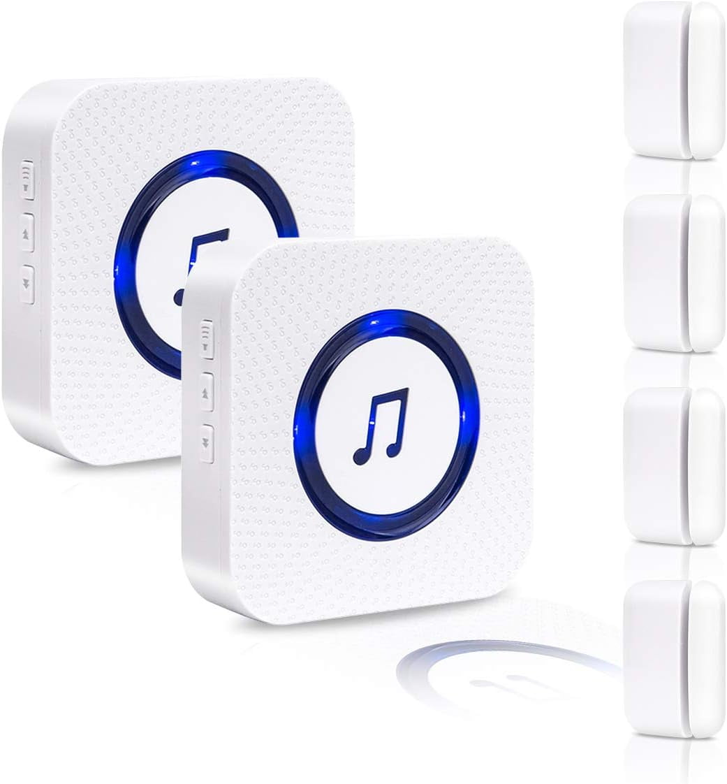 Door Chime Wireless Door Sensor SanJie Door Alert Chimes for Business ...