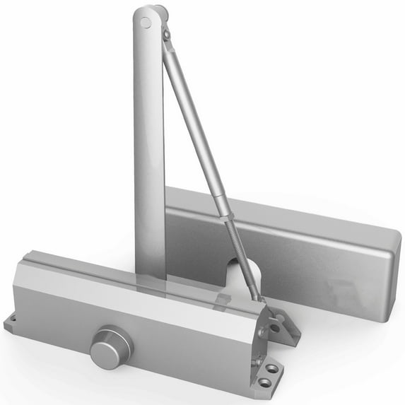 Door Closer Automatic - 330Lbs Hydraulic Buffer - Adjustable Commercial ...